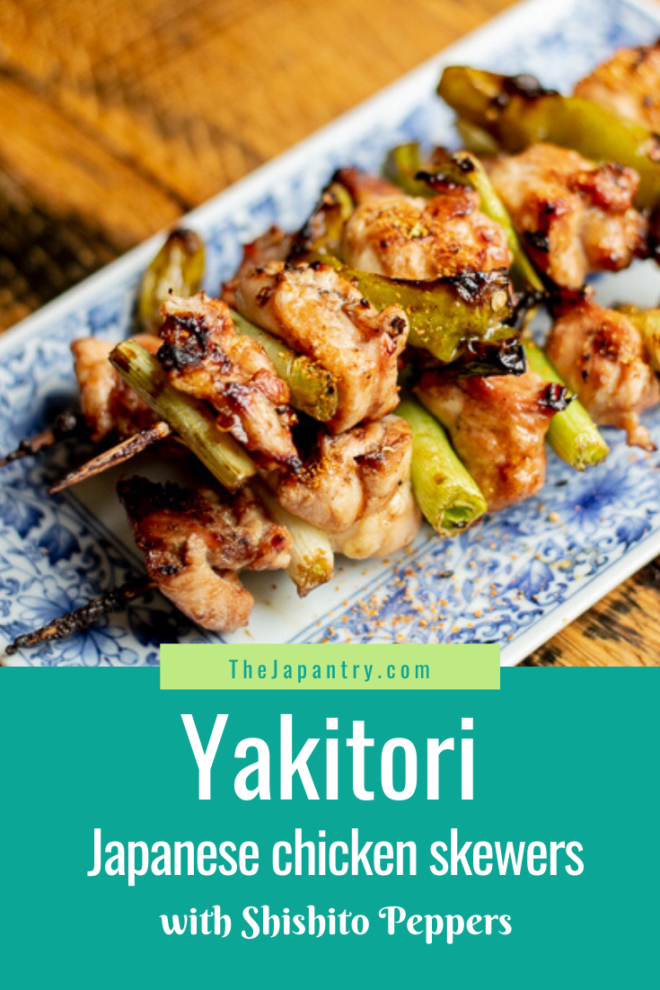Japanese Grilled Chicken Skewers (Yakitori) with Shishito Peppers | The ...